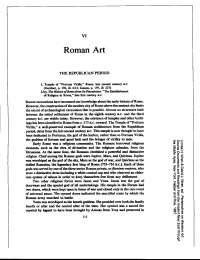 The History of Rome from its Foundation - Prehistoric to Gothic | ARTH ...