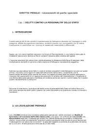 DIRITTO PENALE - Lineamenti di parte speciale - Docsity