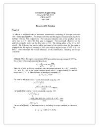 Homework 6 Solutions - Automotive Engineering | ME 4544 - Docsity