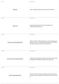 Quiz 2 | FCS 101.00 - Human and Family Development - Docsity