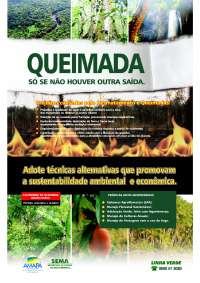 Os 10 mandamentos da queimada controlada (Cartaz SEMA-AP 2004) - Cartaz ...