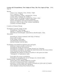 The Origin of Man, The Five Ages of Man in Greek Mythology | CLST 350 ...