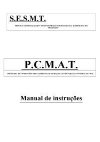 PCMAT - Manual de Instruções - Programa de Condições e Meio Ambiente do ...