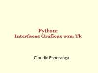 Programando em Python - Interfaces Graficas com Tk - Tkinter interfaces graficas - Docsity