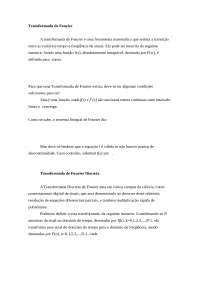 Transformada de Fourier - Calculo IV - Transformada de Fourier - Docsity