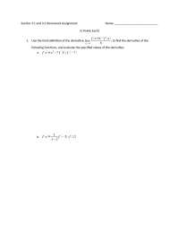 Homework - 2 Questions on Calculus Analytical Geometry I | MATH 200 ...