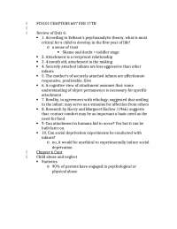 Review for Quiz - Human and Family Development | FCS 101.00 - Docsity