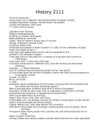 The First Americans - American History to 1865 - Notes | HIST 2111 ...