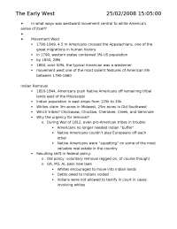 The Early West - American History to 1865 | HIST 2111 - Docsity