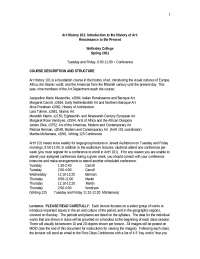 Syllabus - History of Art: Renaissance to Present | ARTH 101 - Docsity