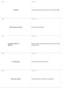 Final Exam, part 1 | ART 111 - Art Appreciation - Docsity