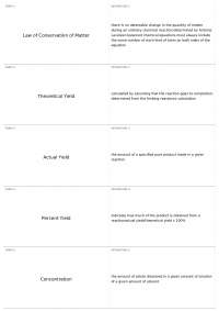 Chapter 3 | CHEM 1211 - Freshman Chemistry I | Quizzes Chemistry | Docsity