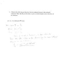 Quiz IV Solutions - Bridge to Higher Mathematics | MATH 3000 - Docsity