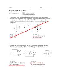 Practice Test 2 MCQs for General Physics II with Answer Key | PHYS 1510 ...