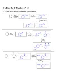 Problem Set #2 Key - Organic Chemistry II | CEM 252 - Docsity