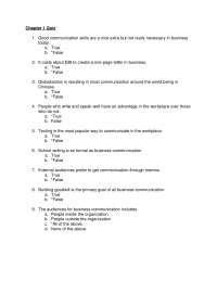 Business and Professional Communication Quiz with Correct Answers | COM ...