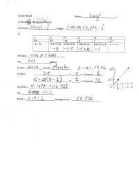Introduction to Mathematical Modeling Answer Sheet | MATH 1101 - Docsity