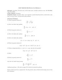 Midterm Exam for Elementary Differential Equations | MAP 2302 - Docsity