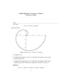 Quiz 3 Version A on Calculus III with Resolution | MATH 2203 - Docsity