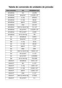 Conversao pressao - conversao de pressao - Docsity