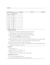 Exam 1 for Transition to Advanced Math | MATH 300 - Docsity