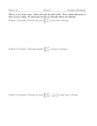 10 Problems on Calculus and Differential Equations - Exam 3 | MATH 114 ...