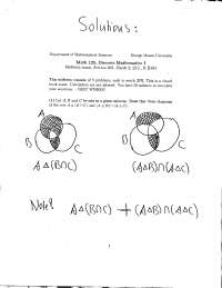 Exams for Discrete Mathematics (Computer science) Free Online as PDF | Docsity