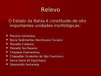 04 - Relevo, Solos e Bacias Hidrográficas da Bahia - Relevo, Solos e ...