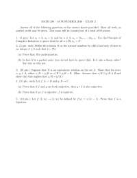 5 Questions Exam 2 - Introduction to Advanced Mathematics | MATH 290 - Docsity