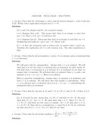 Introduction to Advanced Mathematics - Final Exam Solutions | MATH 290 - Docsity