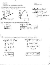 Exam 1 Solution - Introductory Calculus with Business Applications | MATH 108 - Docsity