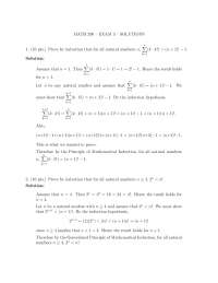 Exam 3 with Solutions - Introduction to Advanced Mathematics | MATH 290 - Docsity