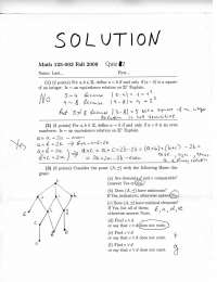 Quiz 2 Solutions - Discrete Mathematics I | MATH 125 - Docsity