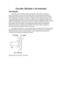 Encoder Absoluto e Incremental - o que é encoder - Docsity