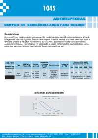 SAE 1045 - Propriedades do SAE 1045 - Docsity