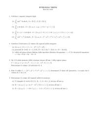 Esercizi integrali tripli svolti - Docsity