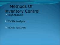 Accounting - VED,FNSD,PARETO | Study notes Accounting | Docsity