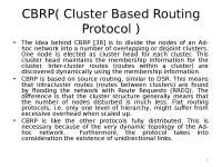 Mobile Computing - Cluster Based Routing Protocol - Docsity