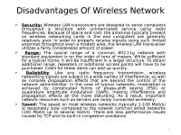Mobile Computing - Disadvantages Of Wireless Network - Docsity