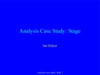 Analysis,Case Study - Computer Science - Docsity