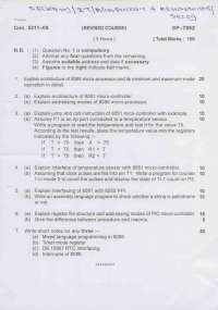 Test Paper - Microprocessors and Microcontrollers - Mumbai University ...
