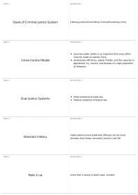 Unit 1-test review | CRJU - Criminal Justice - Docsity