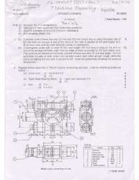 Test Paper - Machine Drawing - Mumbai University -Mechanical ...