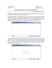 Section Handout 7: Using Interactors - Section Handout - Programming Methodology- 38 - Docsity