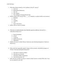 Intro to African American Study Quiz 1 | AASP 100 - Docsity