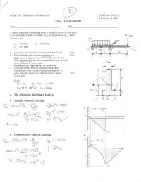 Calculate Bending and Shearing Stress | Mechanics of Materials I | MEM ...