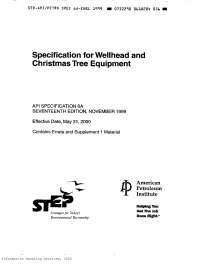 Api spec 6a - Norma API Spex 6A - Docsity