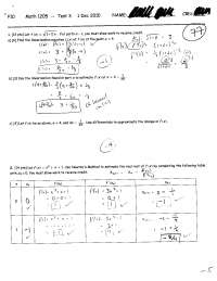 7 Solved Questions for Exam 3 - Calculus | MATH 1205 - Docsity
