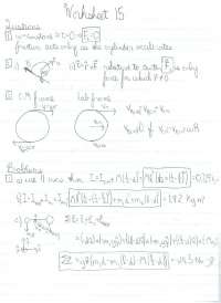 Mechanics Rotation - Exercises - Physics - Docsity