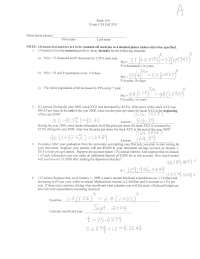 Exam with Solutions Key - Introduction to Mathematical Modeling | MATH 1101 - Docsity